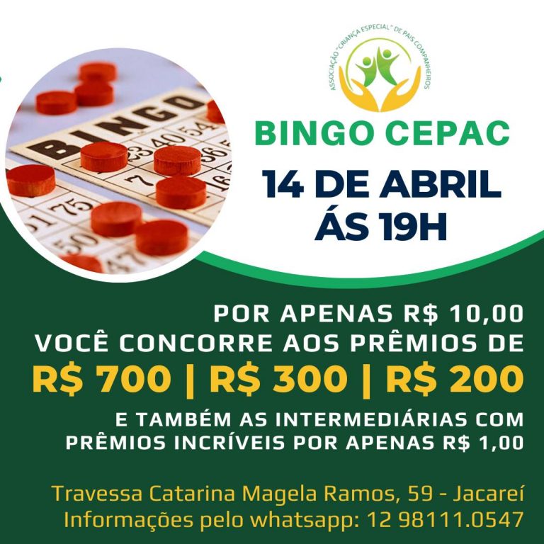 Concorra a prêmios incríveis com o “Bingo CEPAC“ – Semanário/SP RM Vale